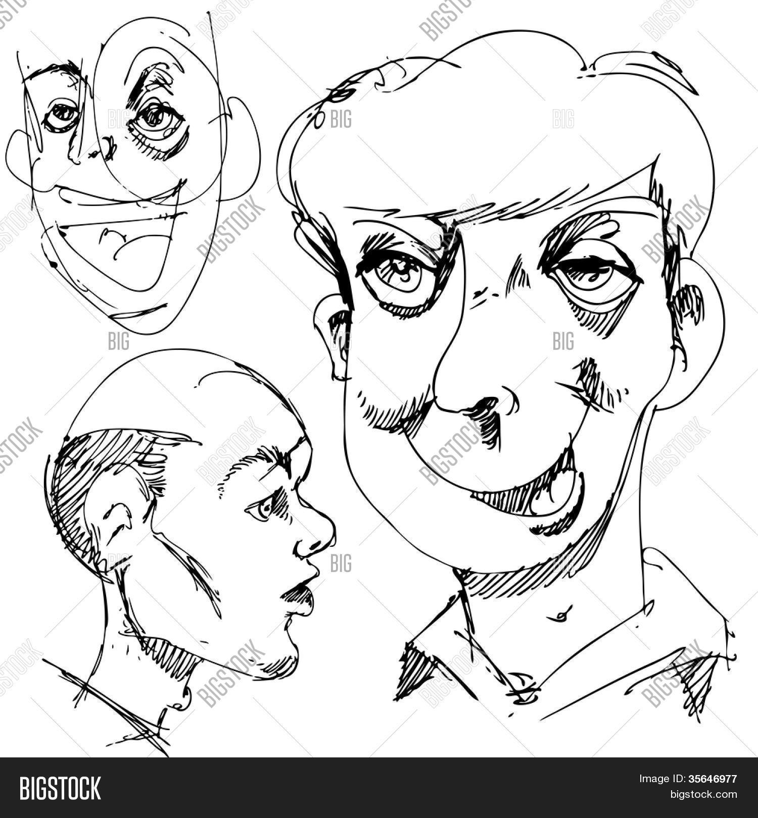 Image Set Face Doodle Image & Photo (Free Trial) | Bigstock