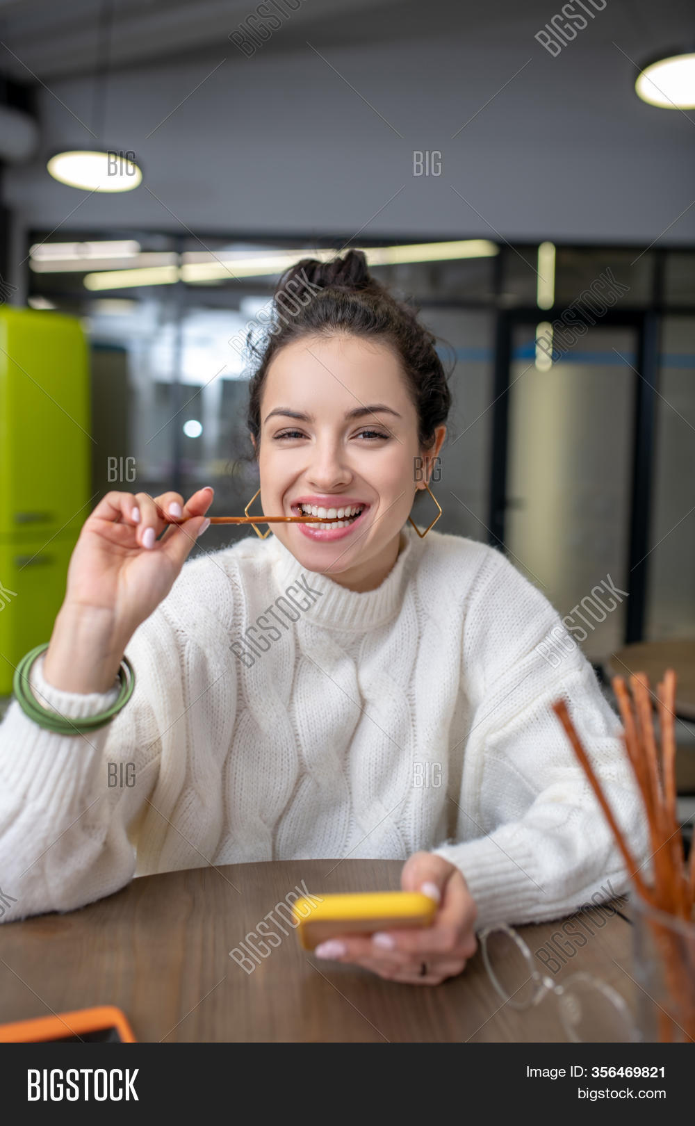 Young Woman Chewing Image & Photo (Free Trial) | Bigstock