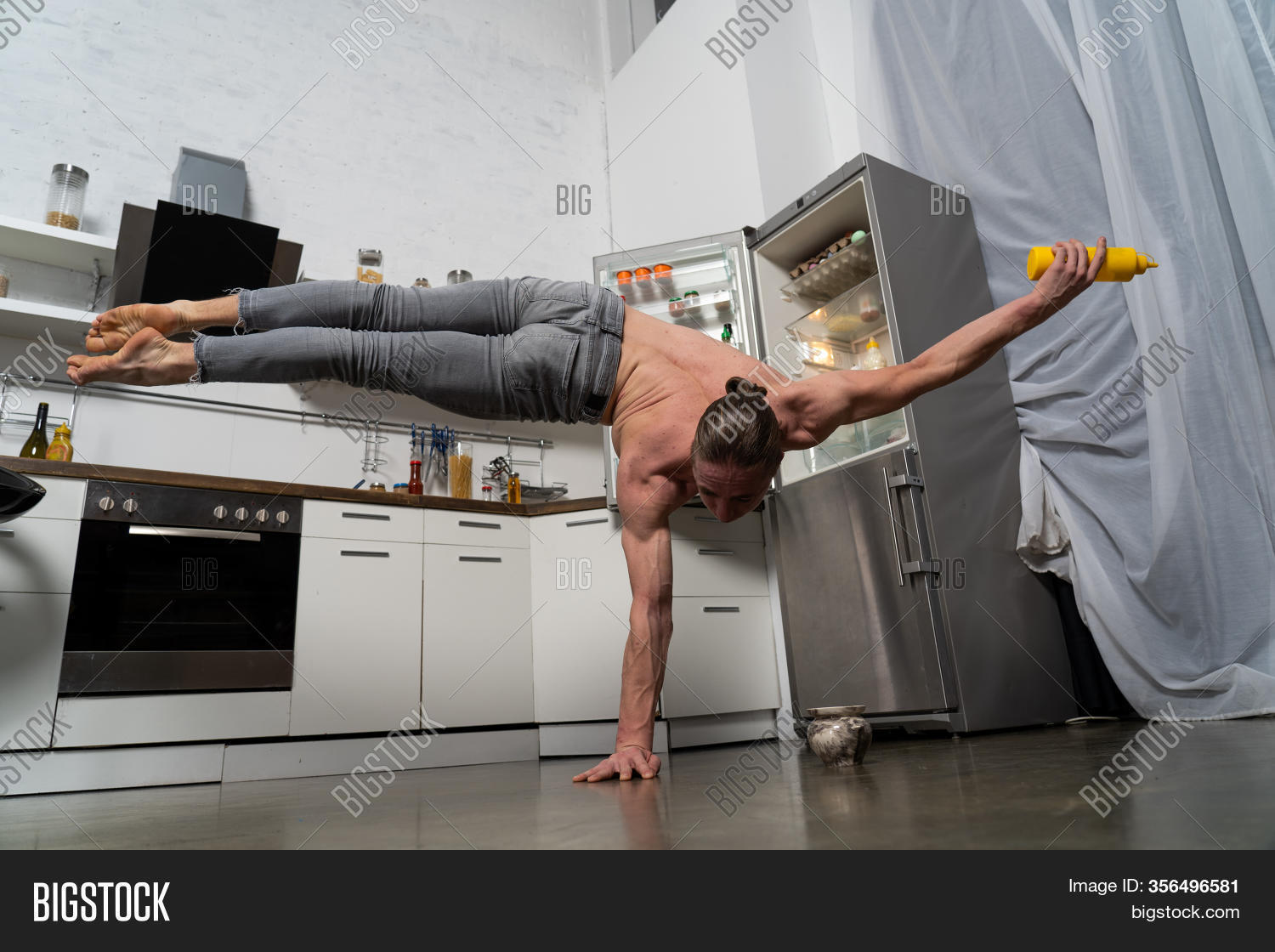 Muscular Man Stand On Image & Photo (Free Trial) | Bigstock