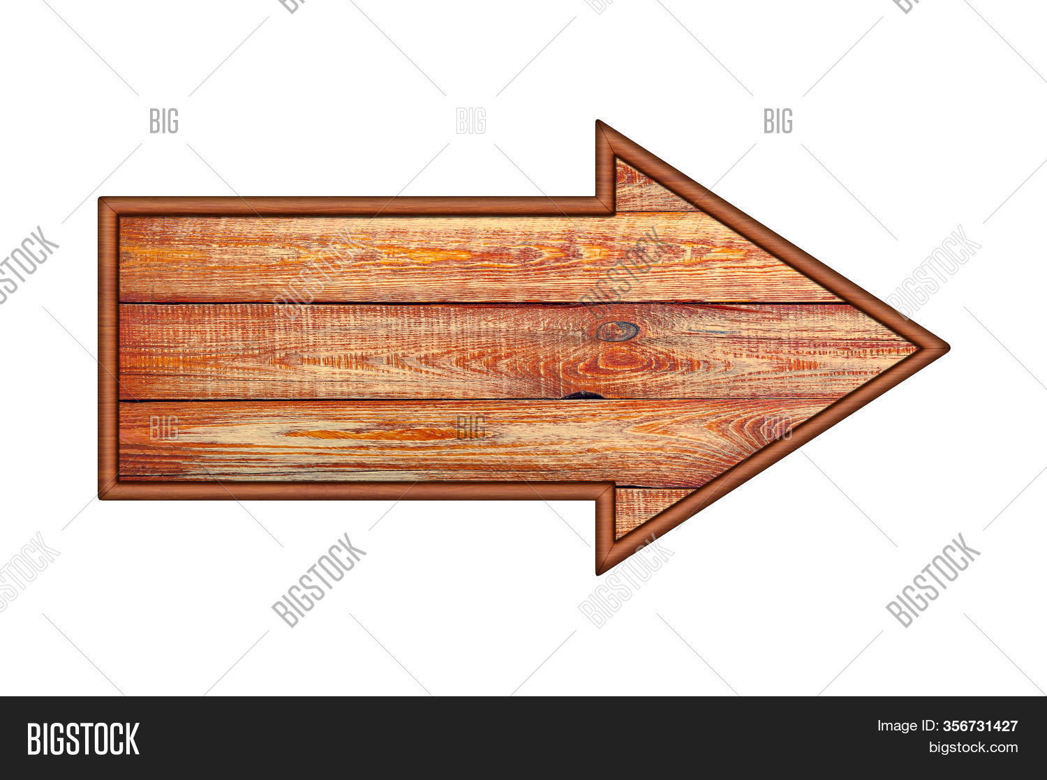 Wooden Signboard Arrow