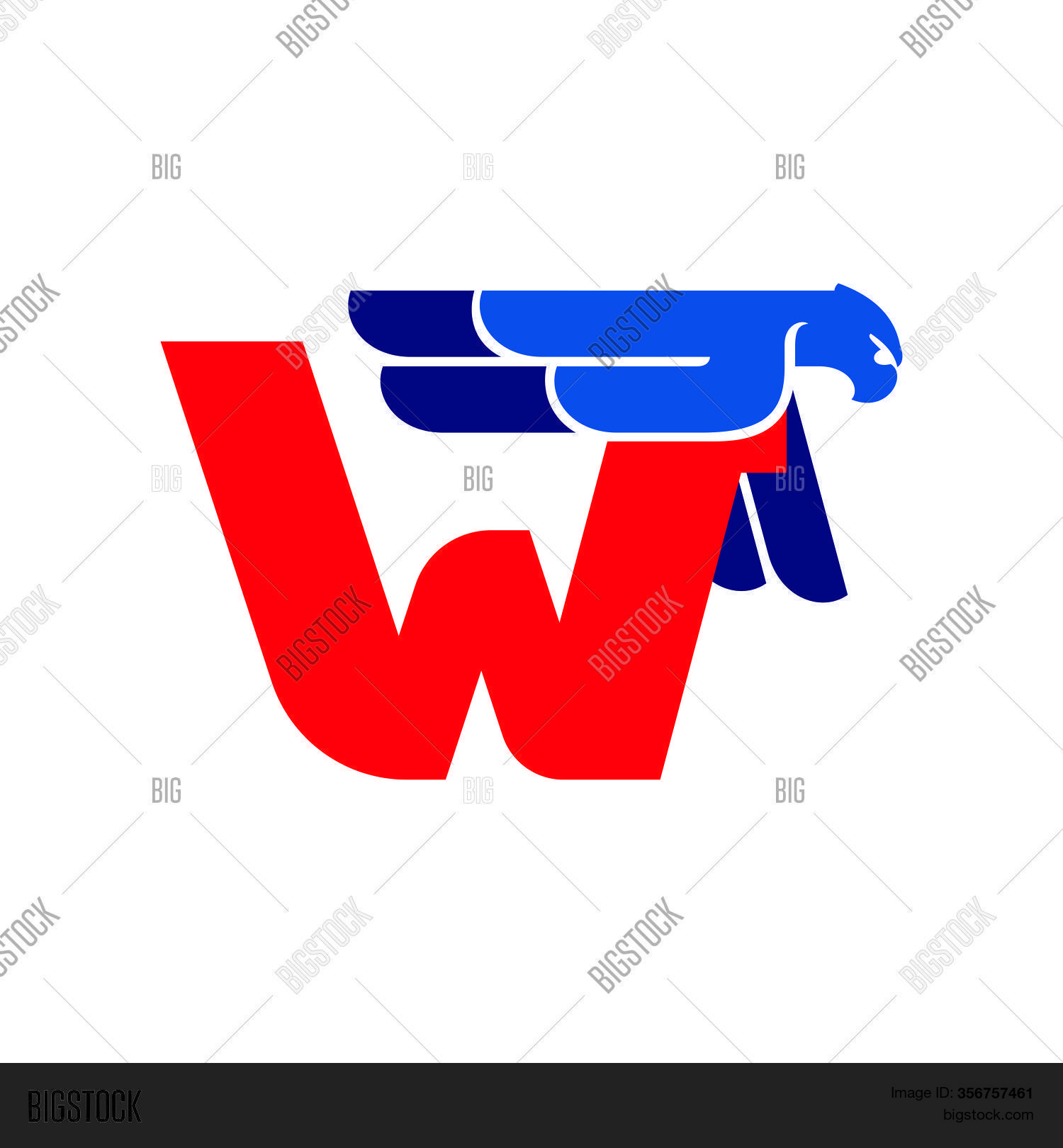 W Letter Logo Flying Vector & Photo (Free Trial) | Bigstock