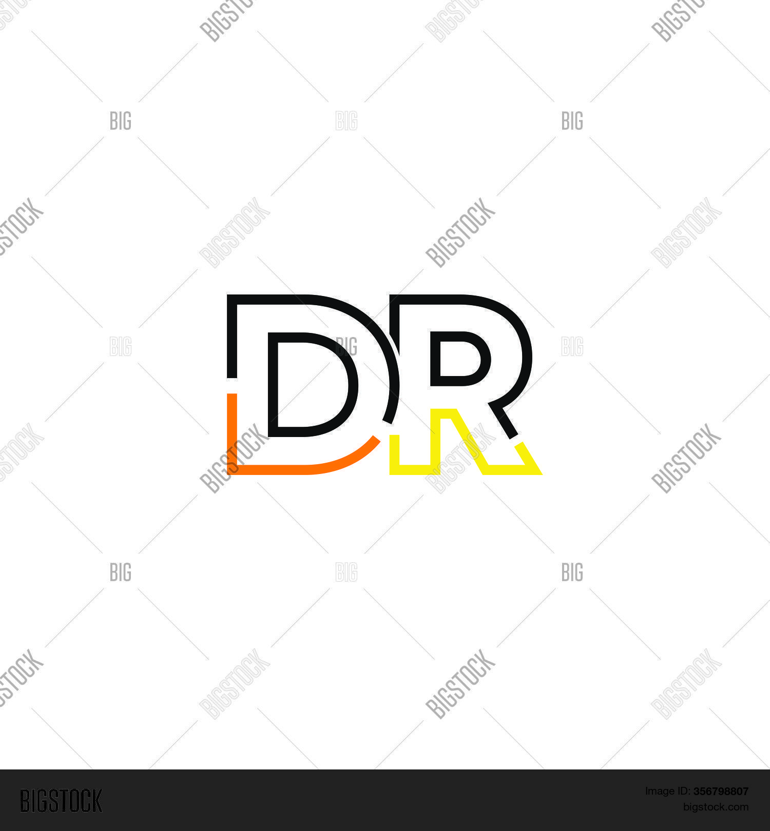 Letter Dr Logo Icon Vector & Photo (Free Trial) | Bigstock