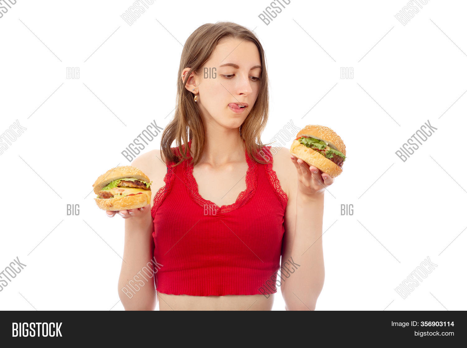 Hungry Young Woman Image & Photo (Free Trial) | Bigstock