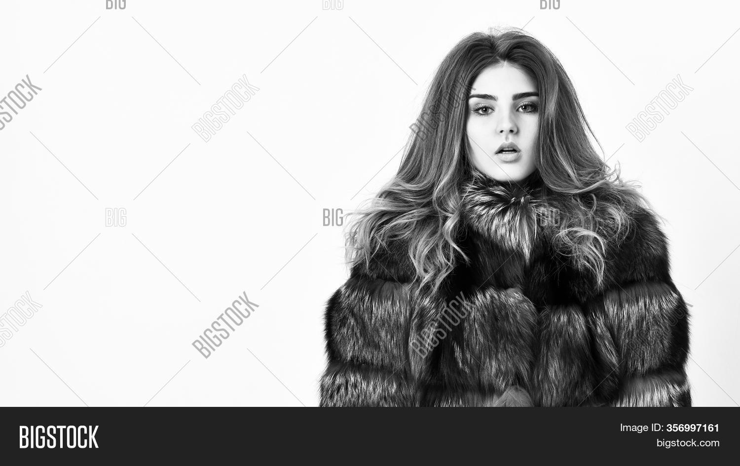 Fur Store Model Posing Image & Photo (Free Trial) | Bigstock