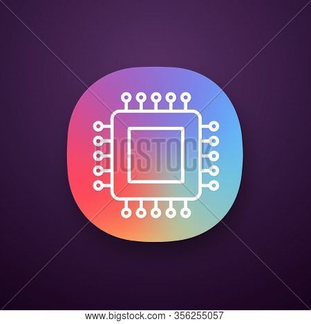 Processor App Icon. Vector & Photo (Free Trial) | Bigstock