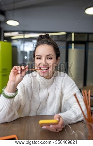 Young Woman Chewing Image & Photo (Free Trial) | Bigstock