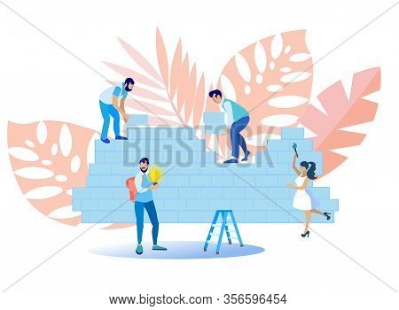 Vector y foto People Building Own (prueba gratis) | Bigstock