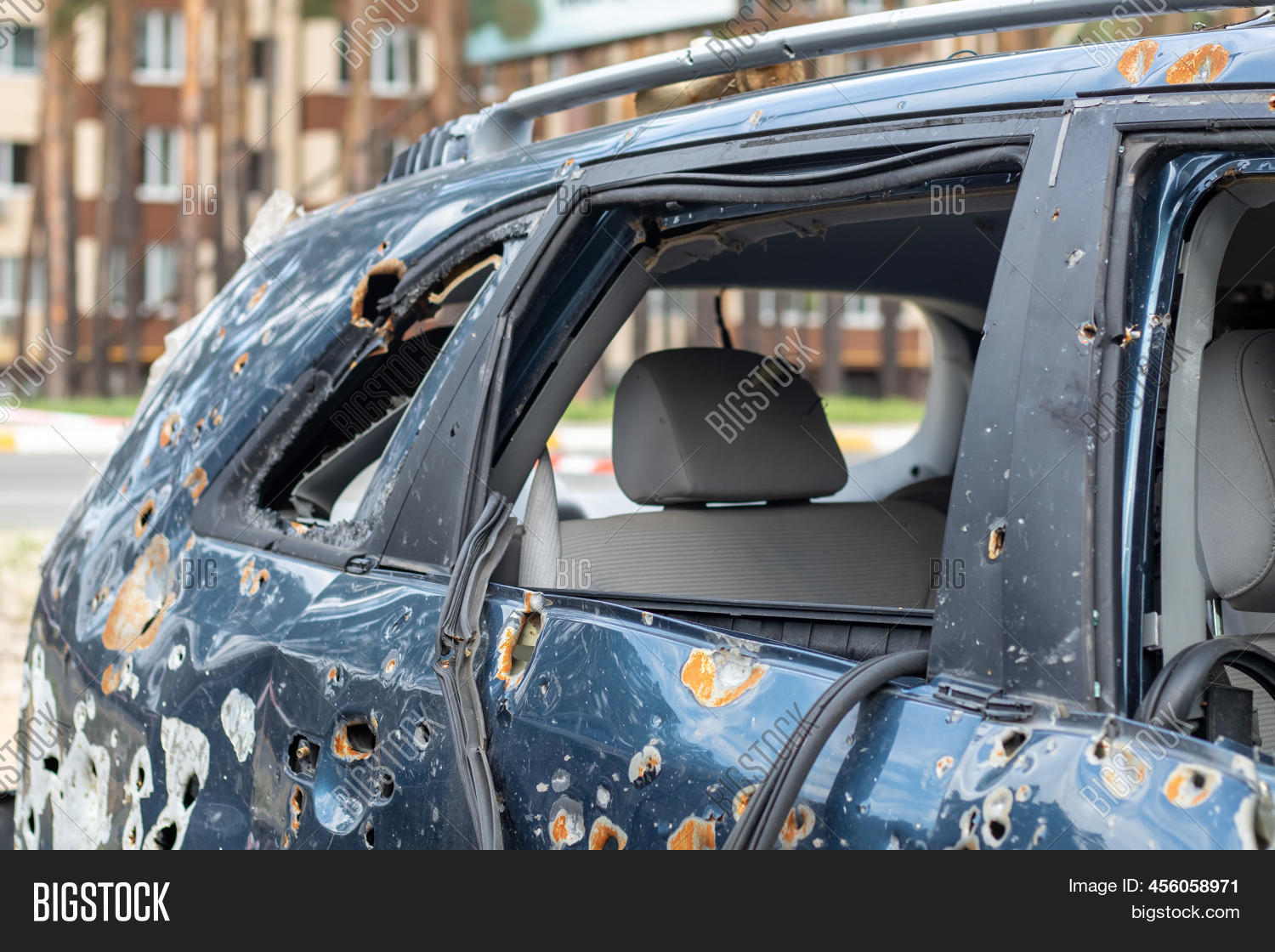 Car Riddled Bullets. Image & Photo (Free Trial) | Bigstock