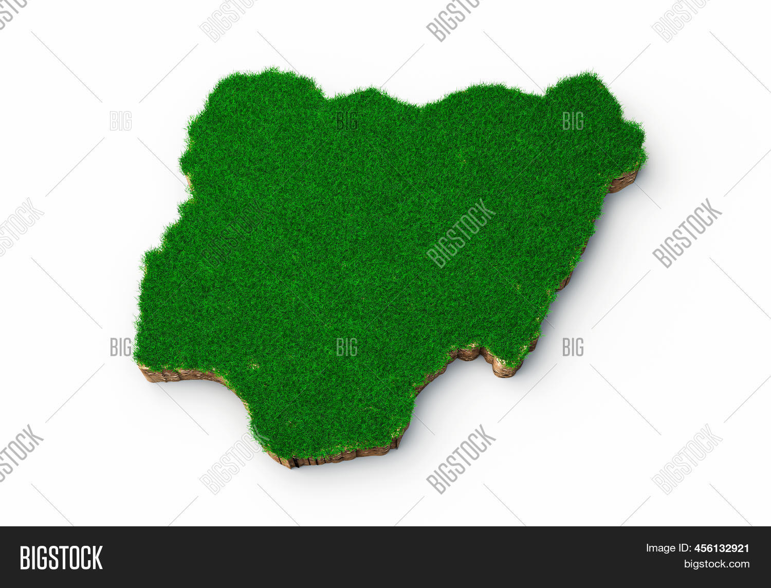 Nigeria Map Soil Land Image & Photo (Free Trial) | Bigstock