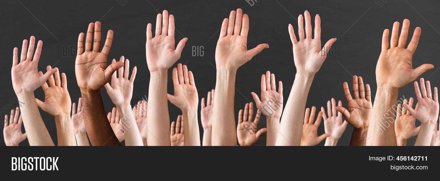Crowd Raising Hands Image & Photo (Free Trial) | Bigstock