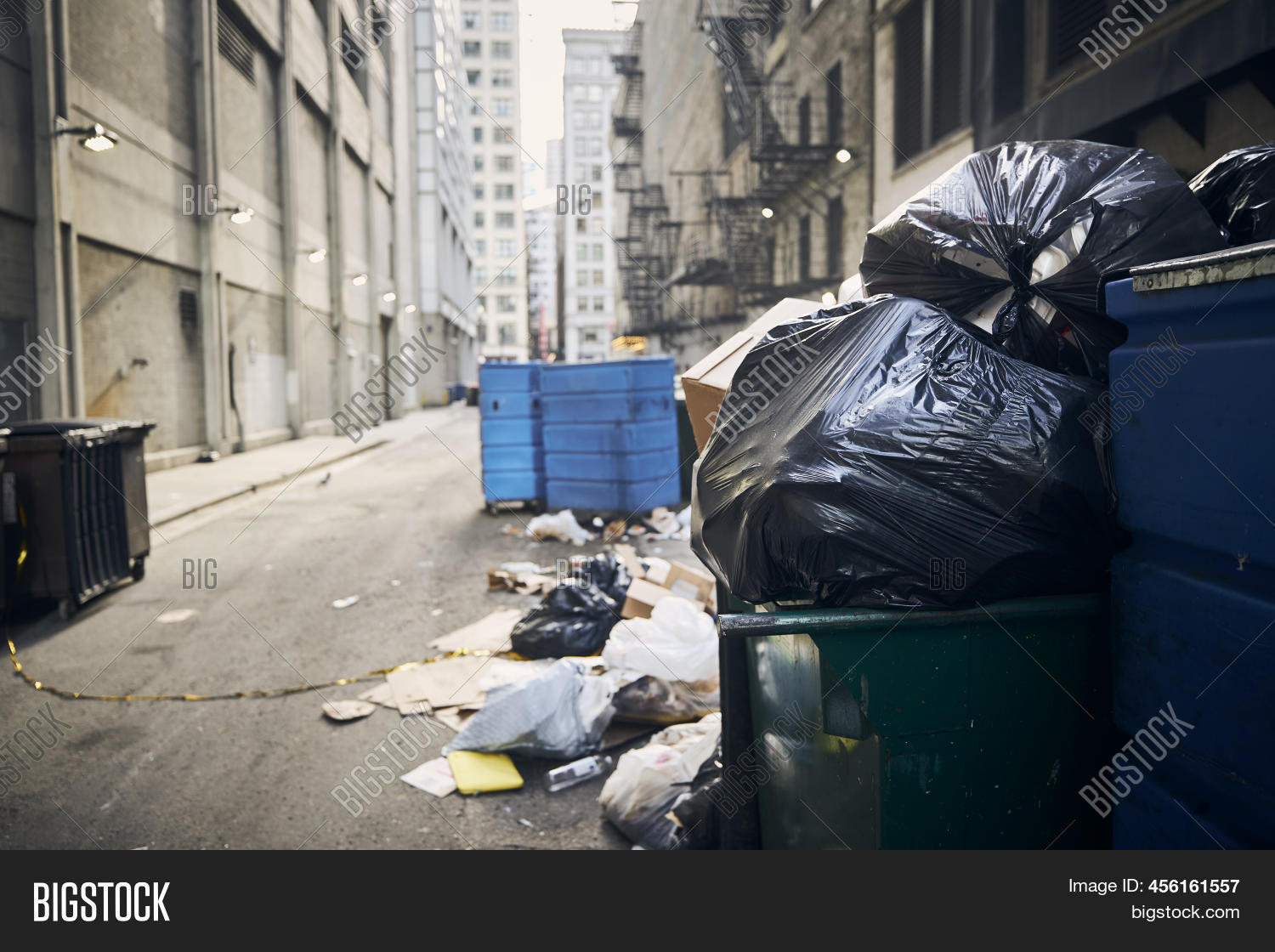Mess Full Garbage Cans Image & Photo (Free Trial) | Bigstock