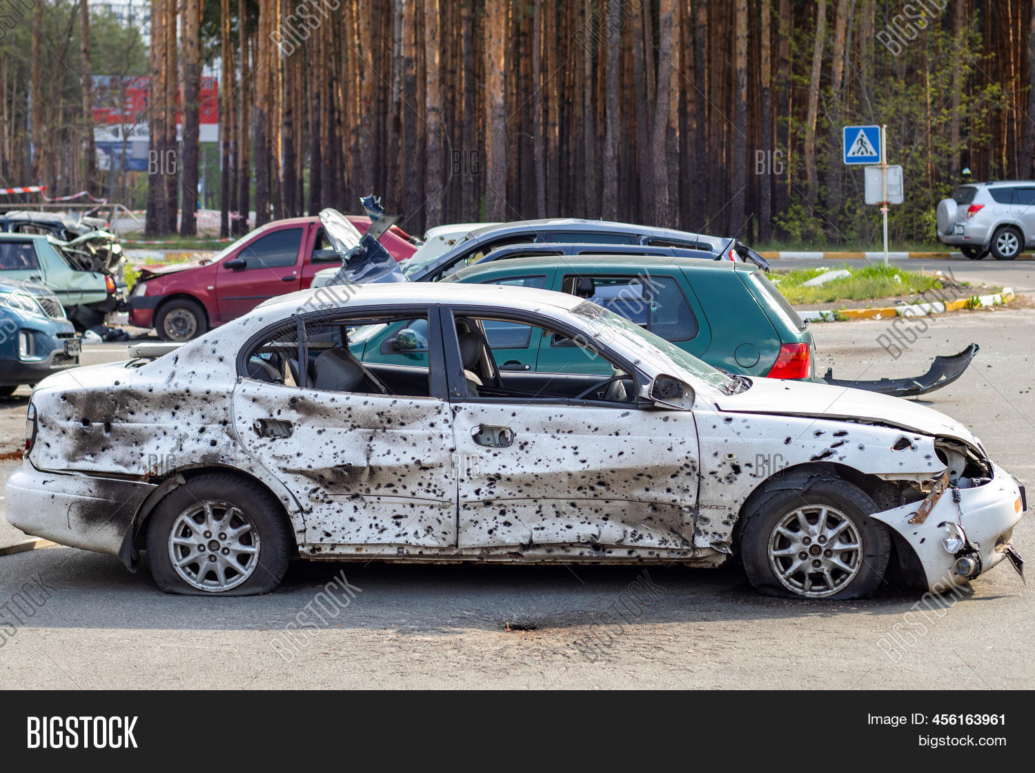 Car Destroyed By Image & Photo (Free Trial) | Bigstock