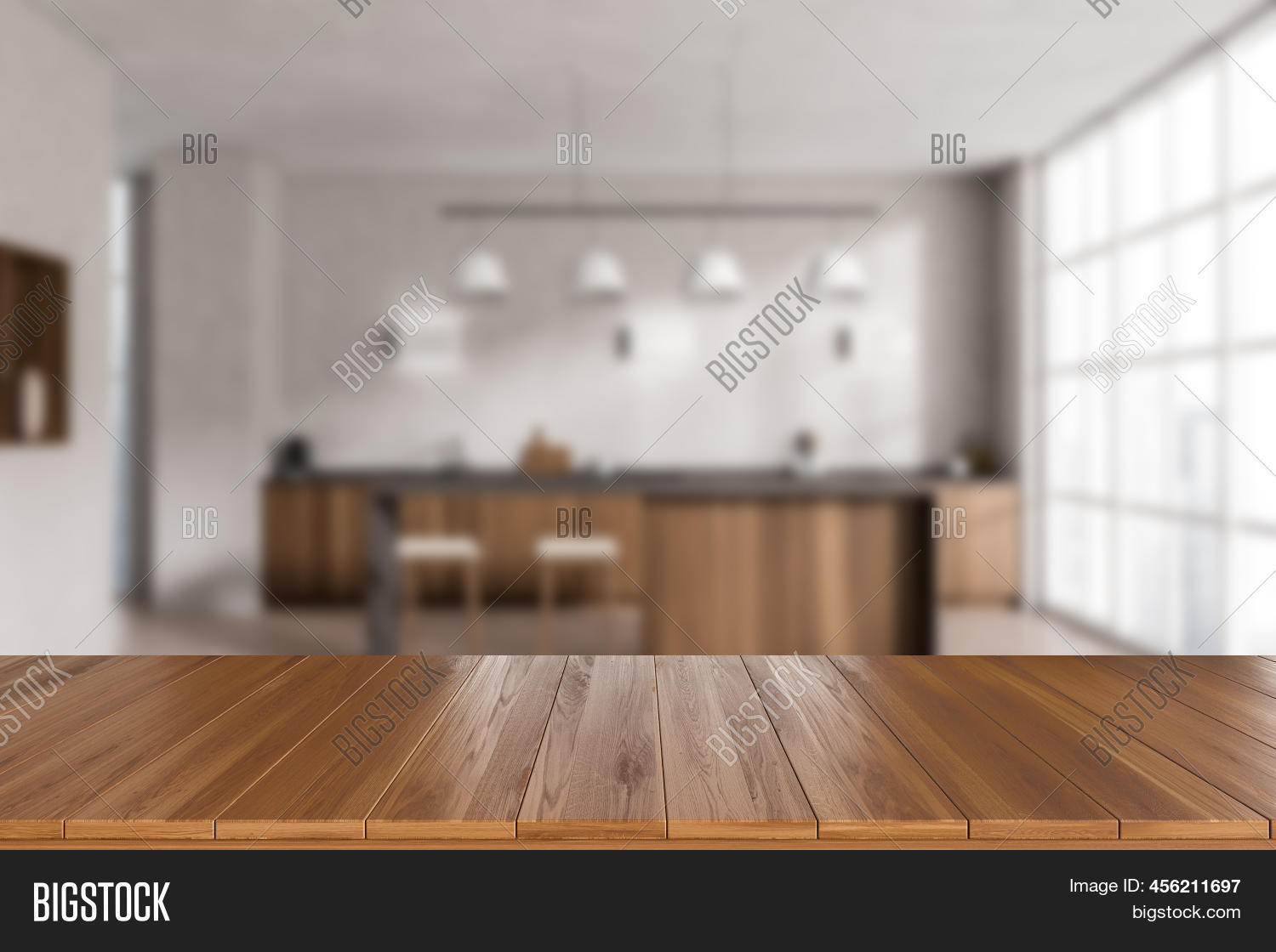 Wooden Countertop On Image & Photo (Free Trial) | Bigstock