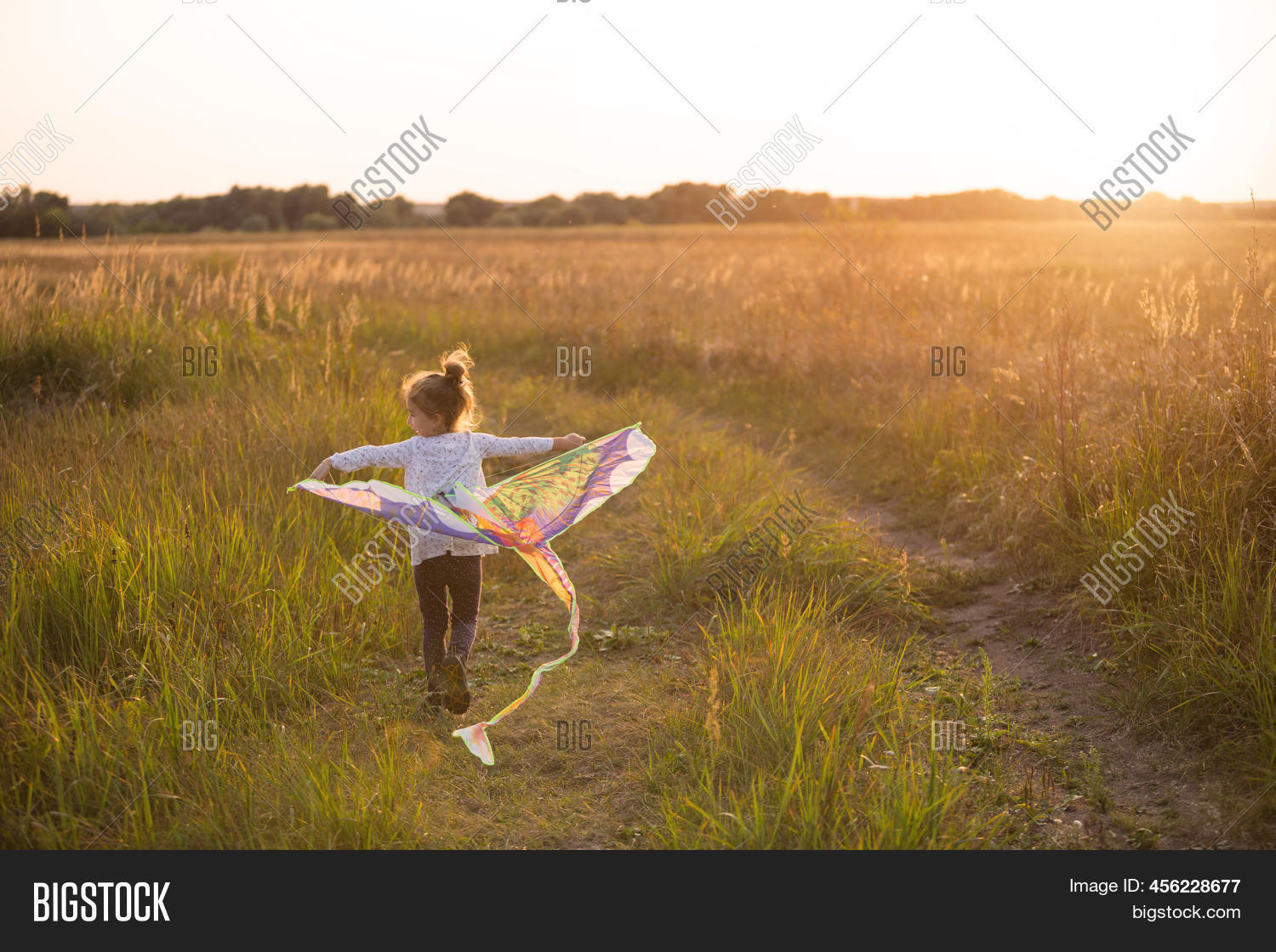 Girl Runs Into Field Image & Photo (Free Trial) | Bigstock