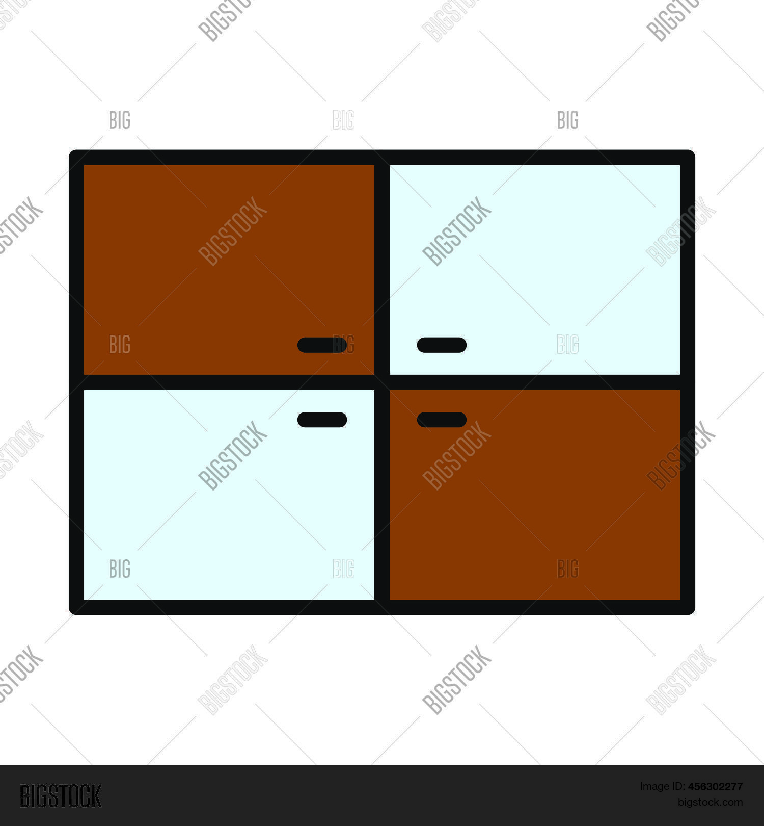 Wall Cabinet Icon. Vector & Photo (Free Trial) | Bigstock