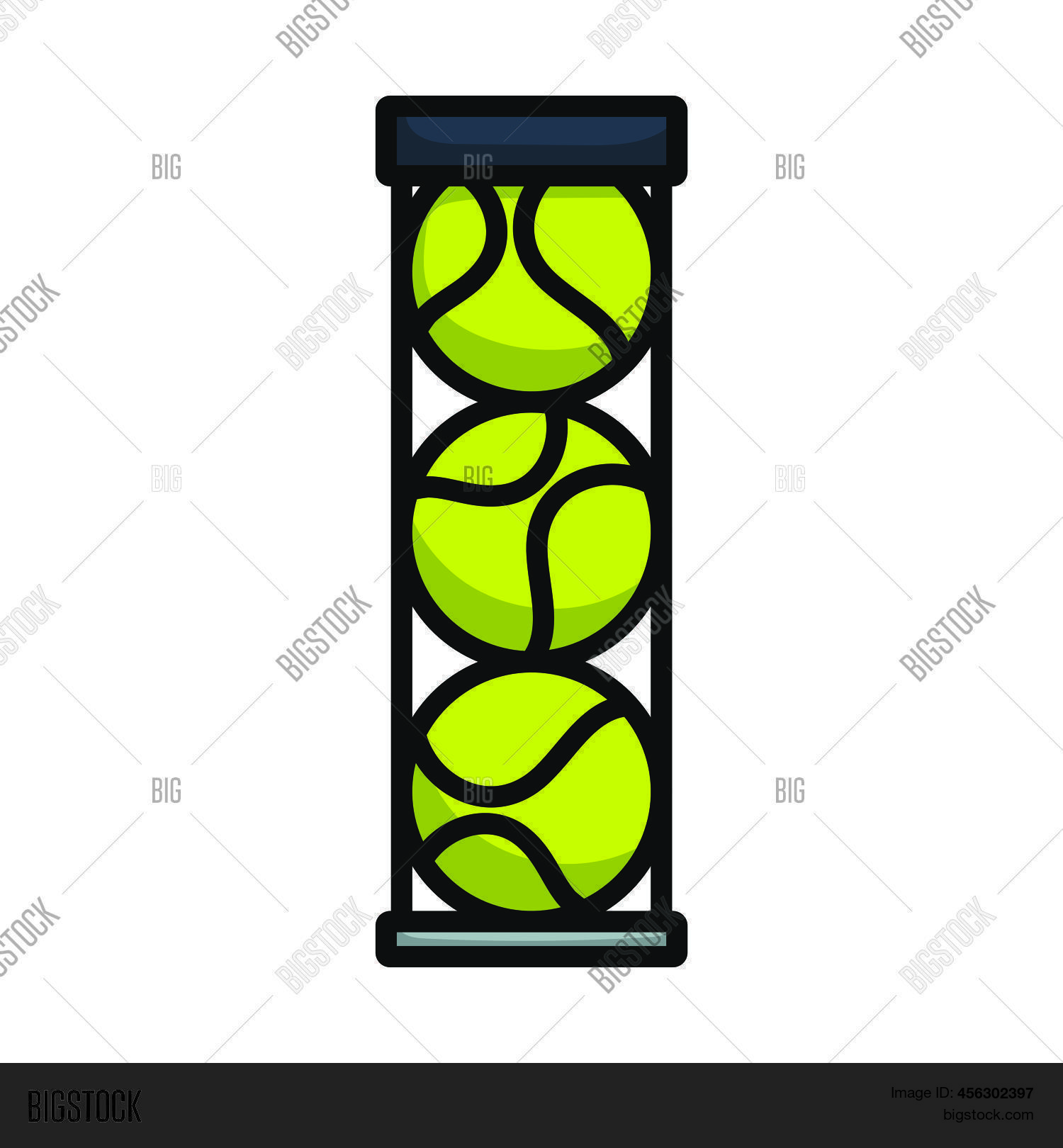 Tennis Ball Container Vector & Photo (Free Trial) | Bigstock