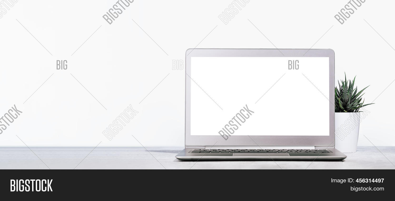 Front View Laptop Image & Photo (Free Trial) | Bigstock