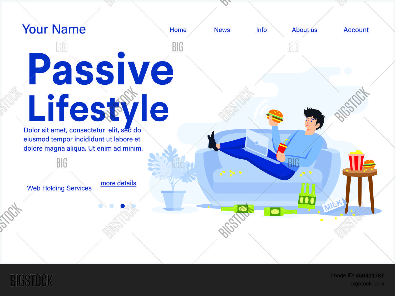 Physical Inactivity, Vector & Photo (Free Trial) | Bigstock