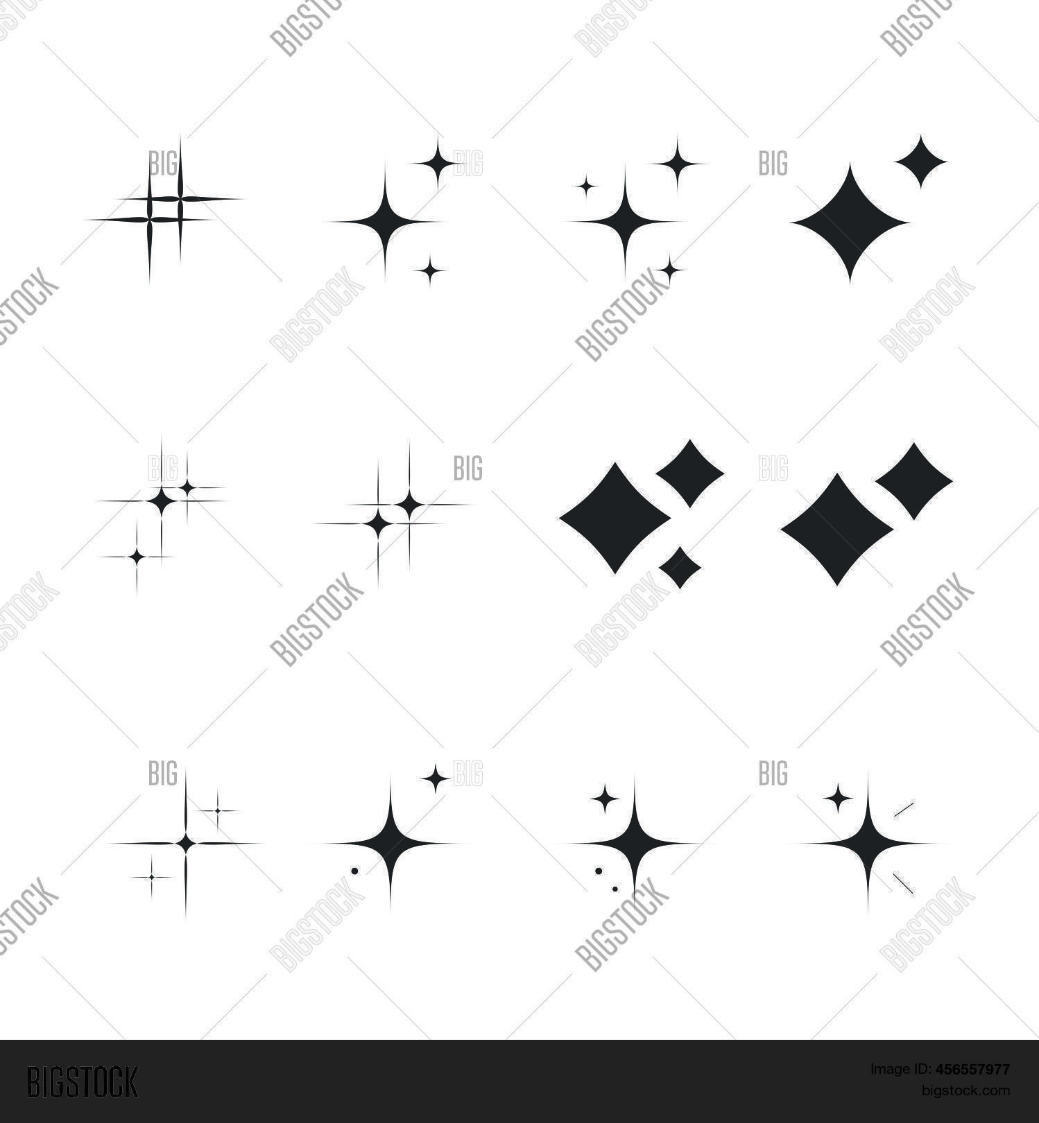 Sparkling Stars Shape Vector & Photo (Free Trial) | Bigstock