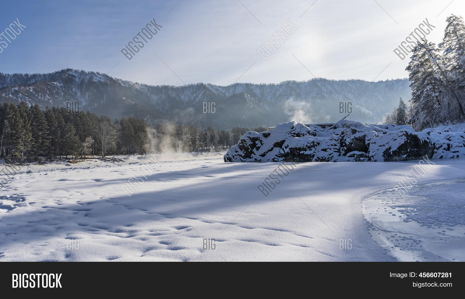 Frozen River Covered Image & Photo (Free Trial) | Bigstock