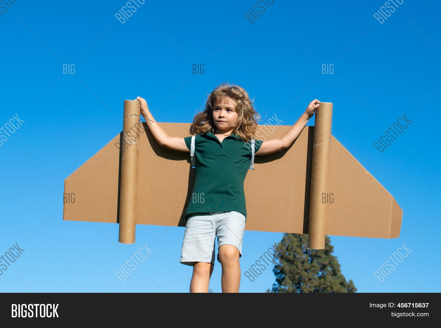 Boy Child Wings Sky Image & Photo (Free Trial) | Bigstock