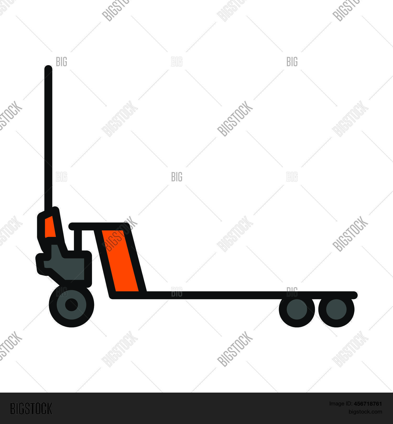 Hydraulic Trolley Vector & Photo (Free Trial) | Bigstock