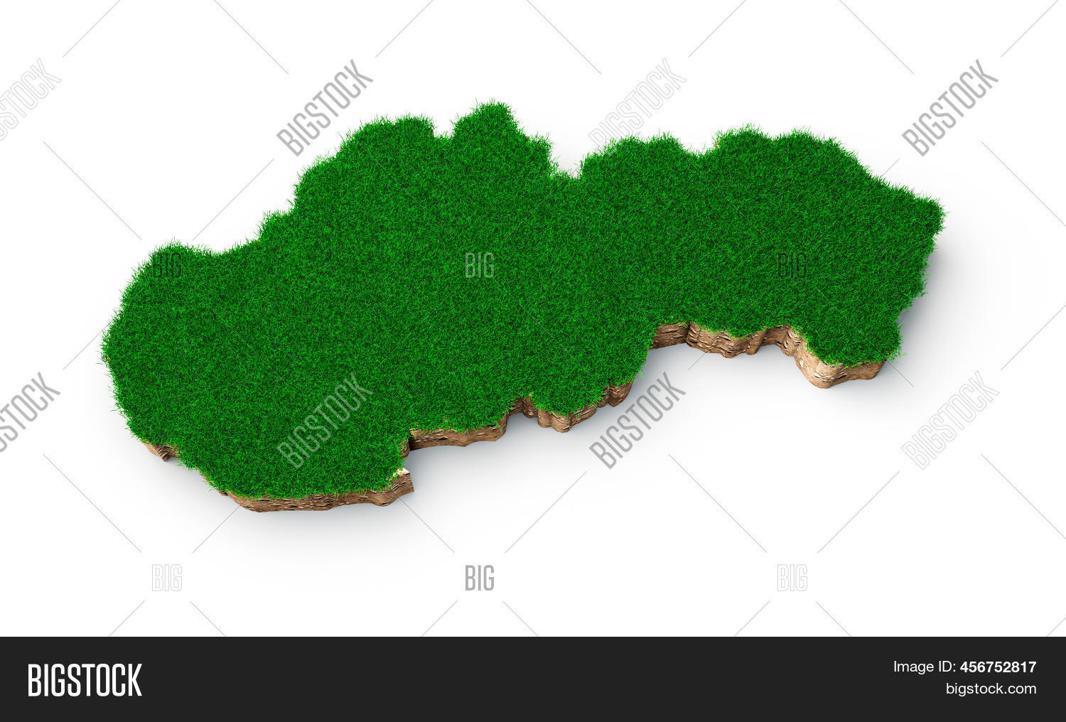 Slovakia Map Soil Land Image & Photo (Free Trial) | Bigstock