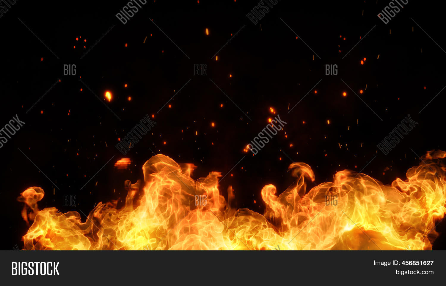 3d Fire Burning Embers Image & Photo (Free Trial) | Bigstock