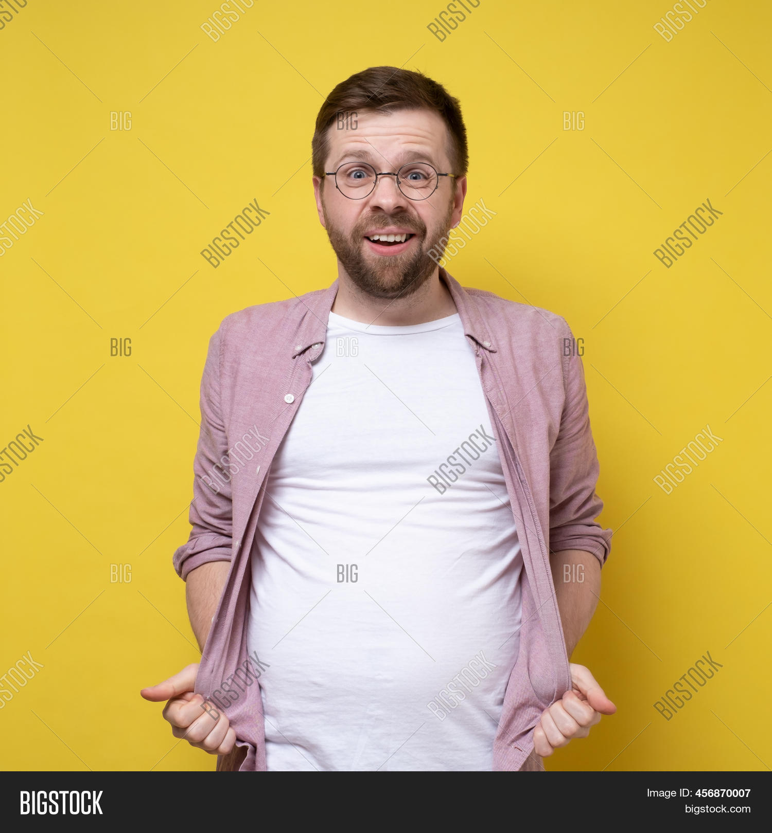 Overweight Man Holding Image & Photo (Free Trial) | Bigstock