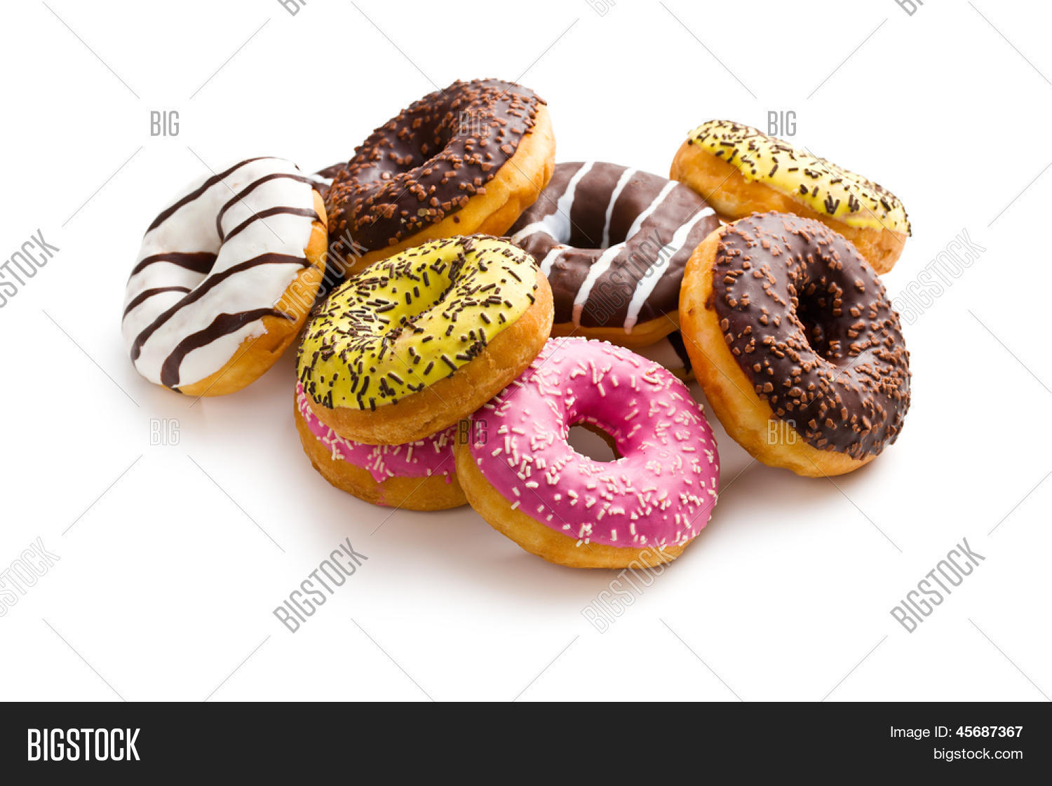 Various Donuts On Image & Photo (Free Trial) | Bigstock
