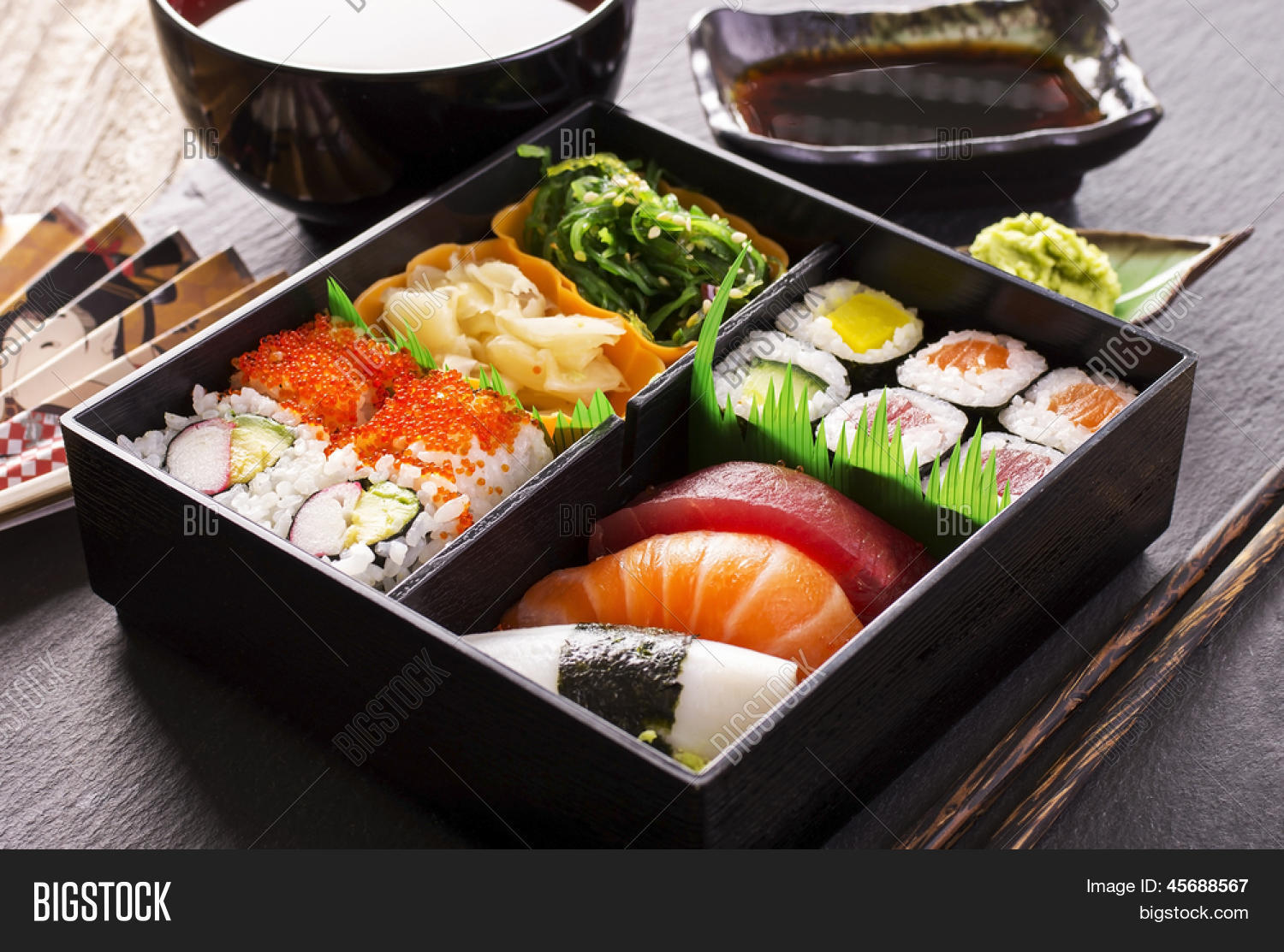 Bento Box Sushi Rolls Image & Photo (Free Trial) | Bigstock