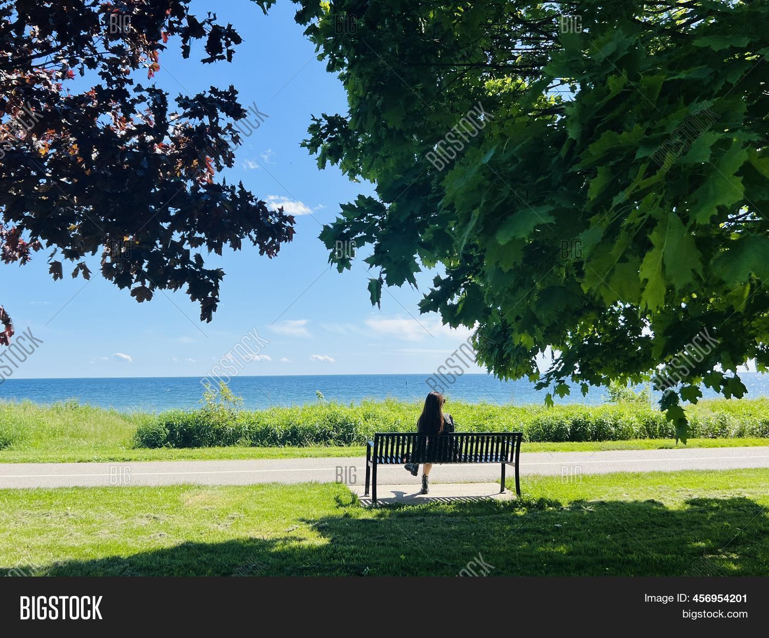 Girl Sitting On Long Image & Photo (Free Trial) | Bigstock