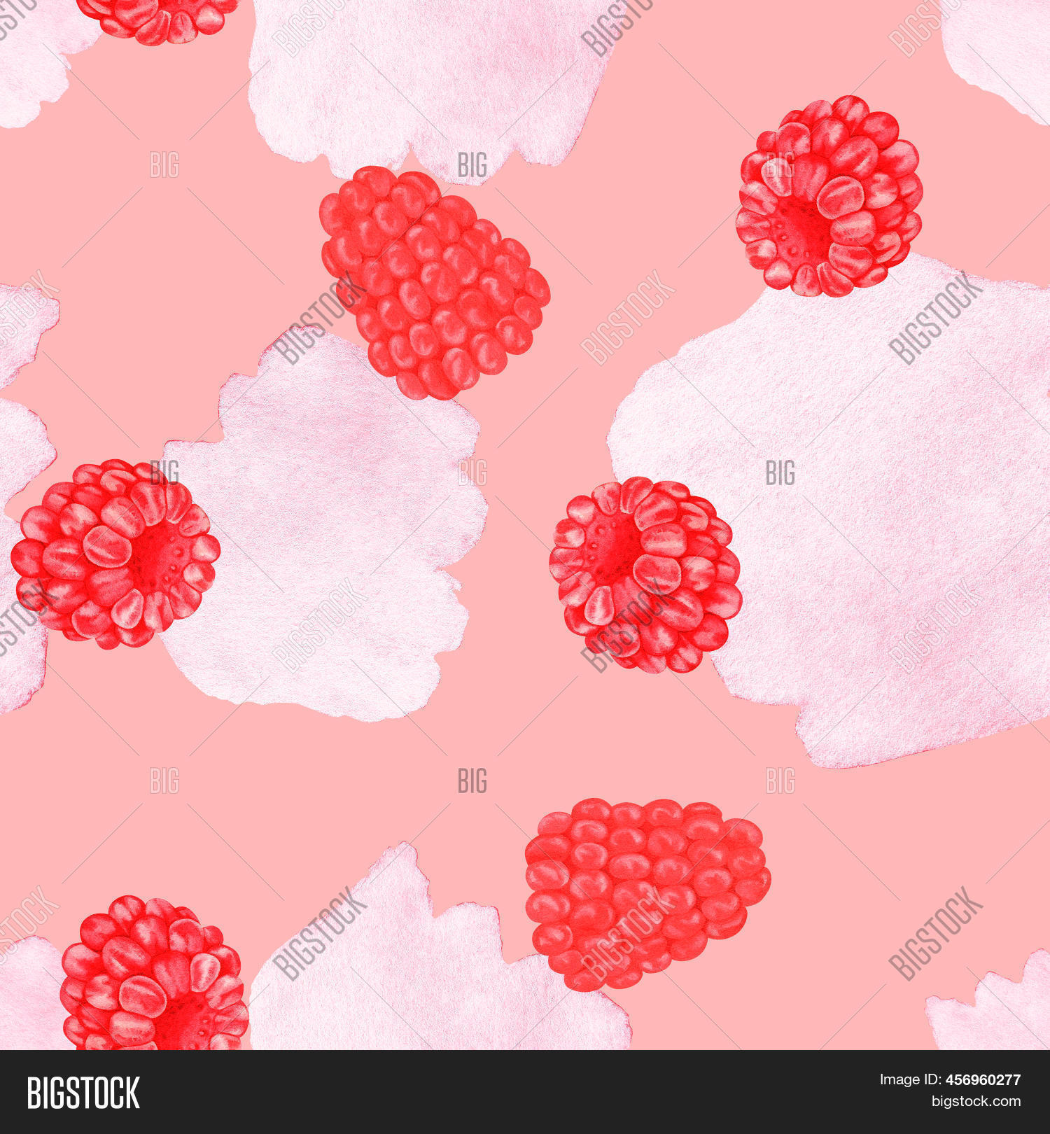 Raspberry Seamless Image & Photo (Free Trial) | Bigstock