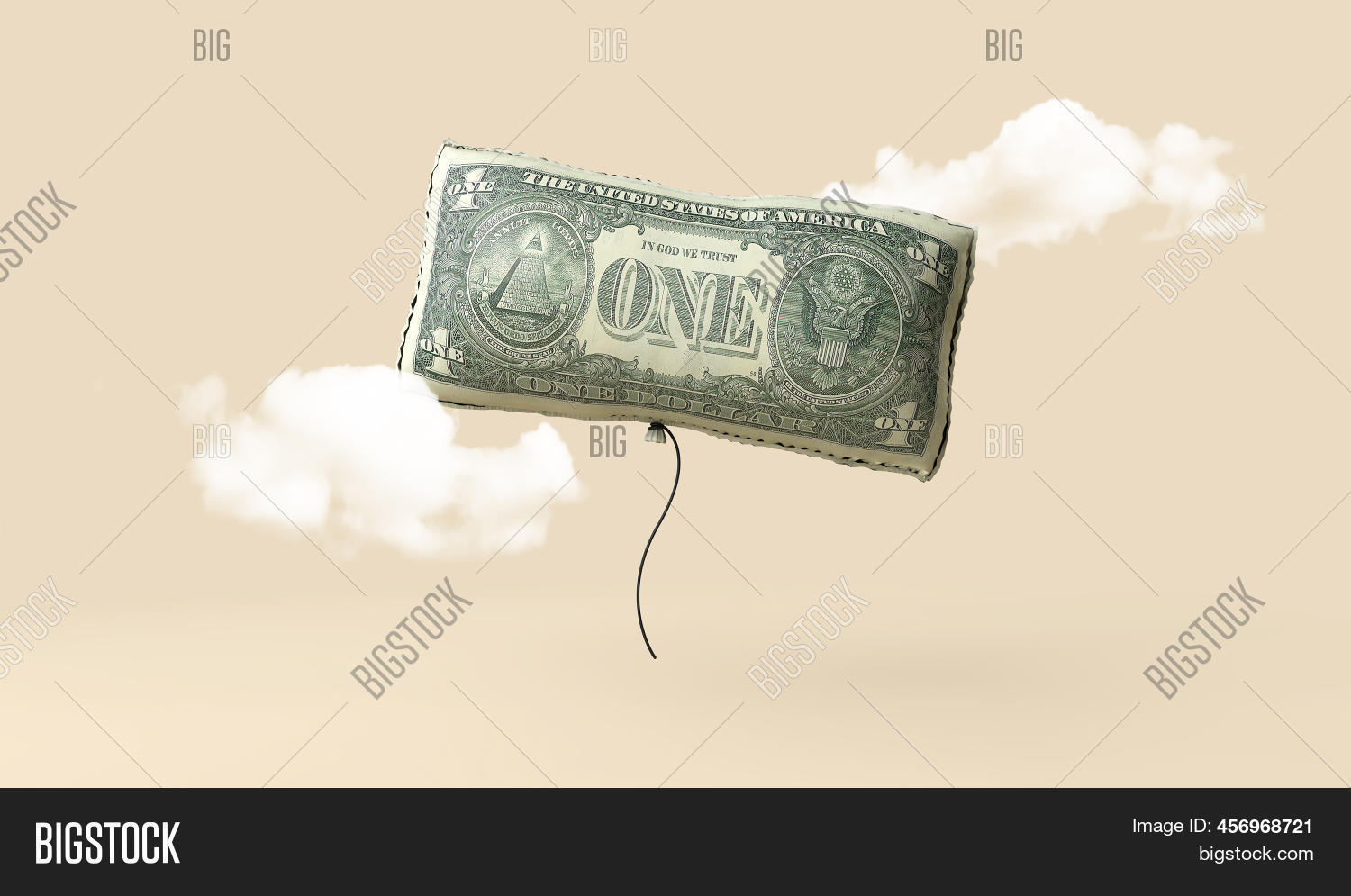 Inflated One Dollar Image & Photo (Free Trial) | Bigstock