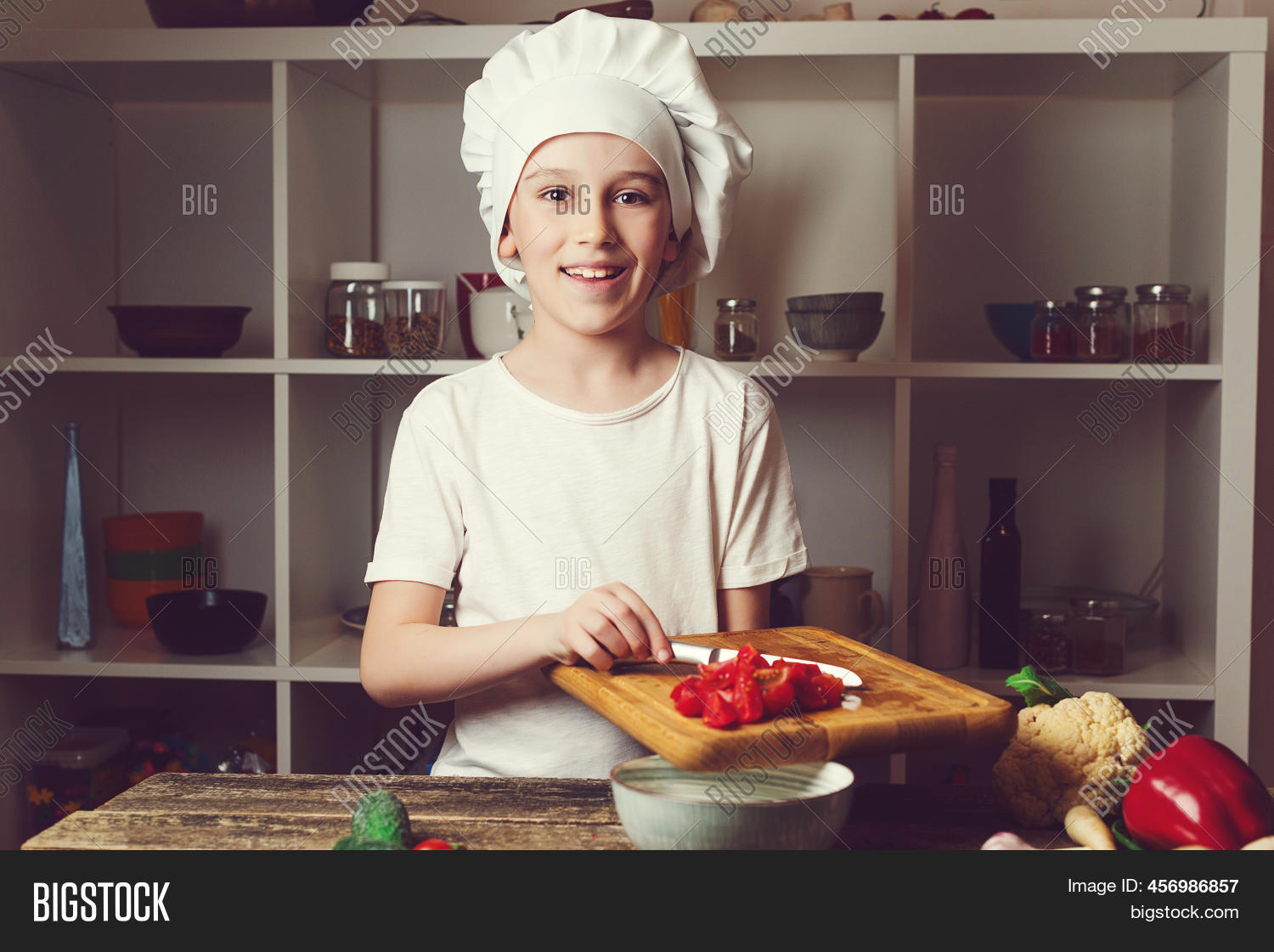 Cute Child Cooking Image & Photo (Free Trial) | Bigstock