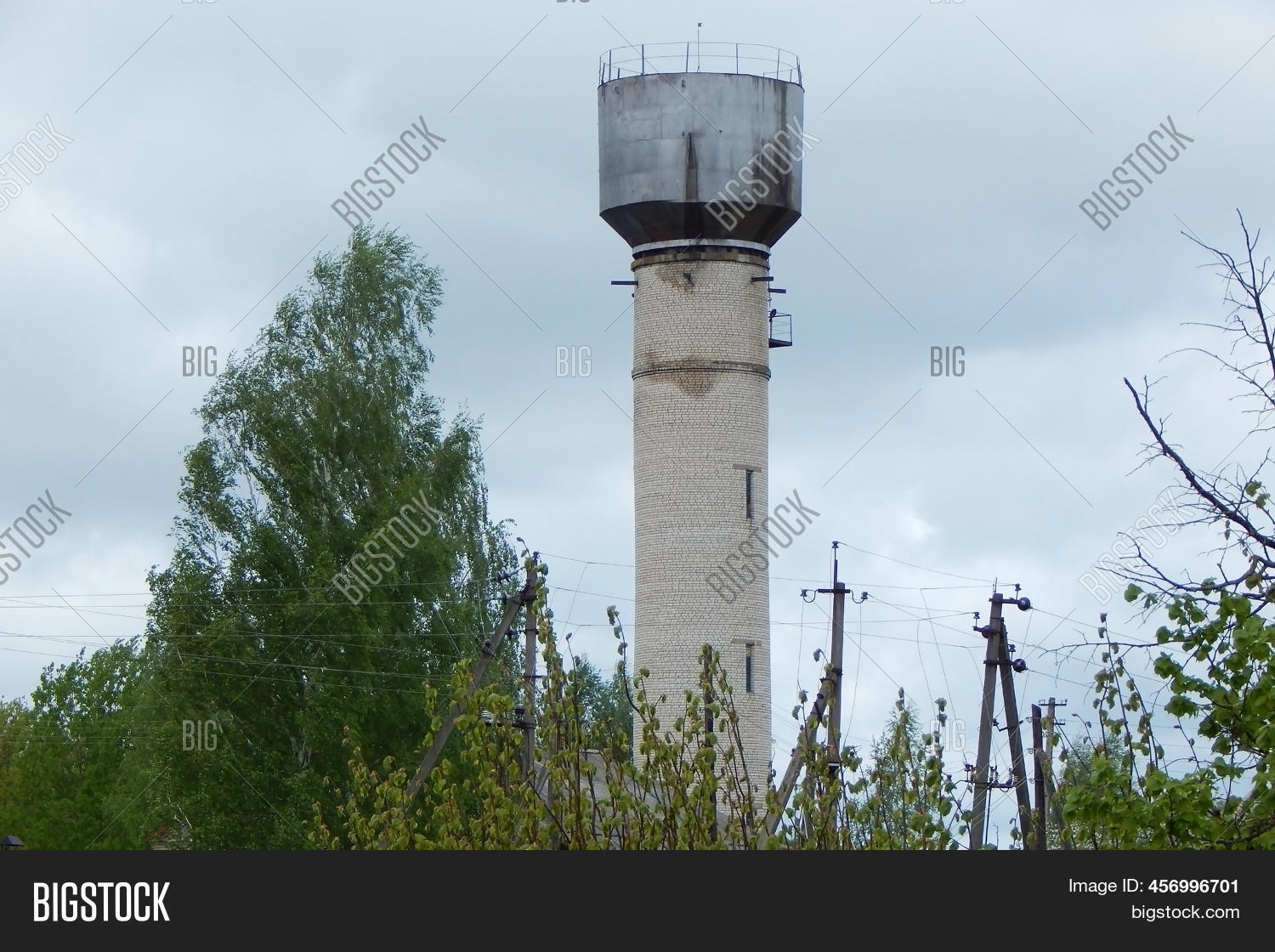 Old Brick Water Tower Image & Photo (Free Trial) | Bigstock