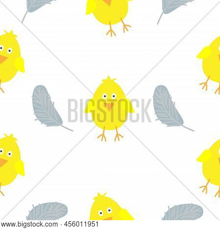 Pattern. Doodle Drawing, Chicken Doodle. Simple Vector Illustration Of ...