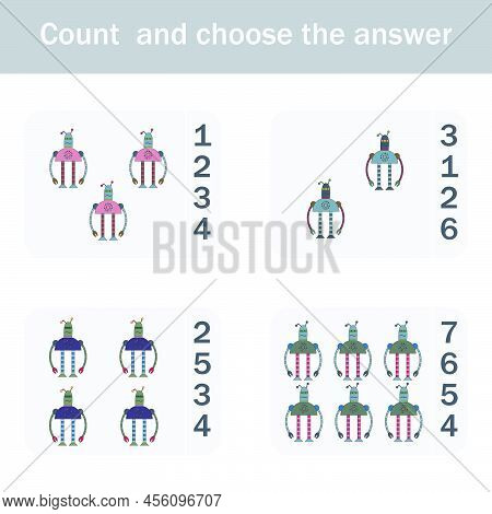 Counting Game Vector & Photo (Free Trial) | Bigstock