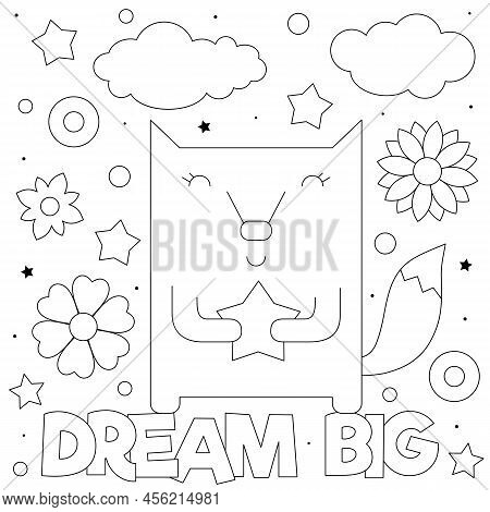 Dream Big. Coloring Vector & Photo (Free Trial) | Bigstock