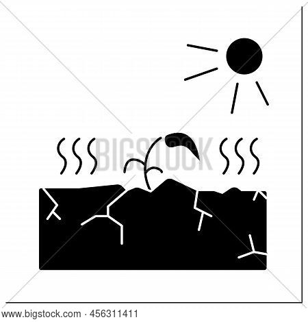 Soil Eruption Glyph Vector & Photo (Free Trial) | Bigstock