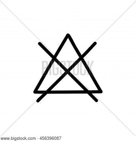 Do Not Bleach Symbol Vector & Photo (Free Trial) | Bigstock