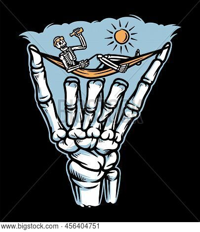 Skeleton Chill Hand Vector & Photo (Free Trial) | Bigstock
