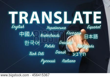 Translator Pointing Image & Photo (Free Trial) | Bigstock