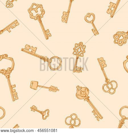 Vintage Door Keys Vector & Photo (Free Trial) | Bigstock