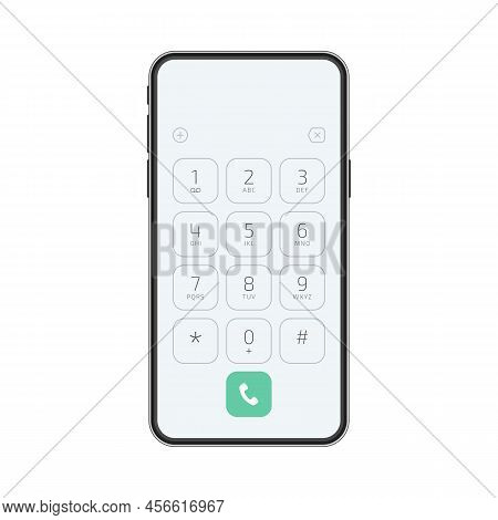 Keypad On Smartphone Vector & Photo (Free Trial) | Bigstock