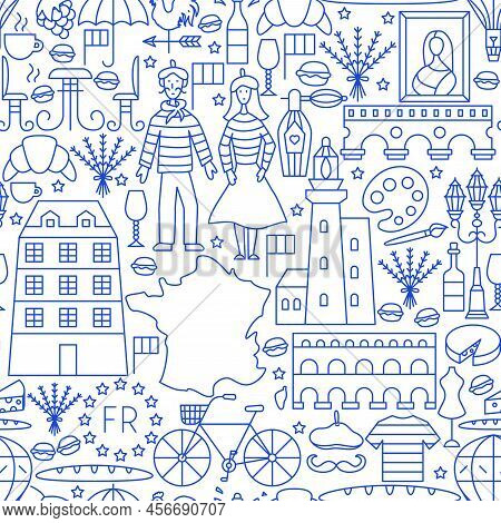 France Line Seamless Vector & Photo (Free Trial) | Bigstock