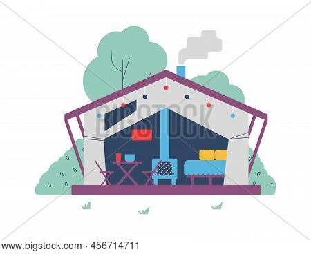 Big Glamping Tent Vector & Photo (Free Trial) | Bigstock