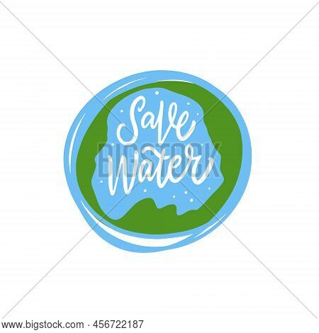 Save Water Lettering Vector & Photo (Free Trial) | Bigstock