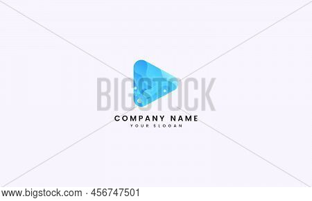 Blue Wave Play Logo Vector & Photo (Free Trial) | Bigstock