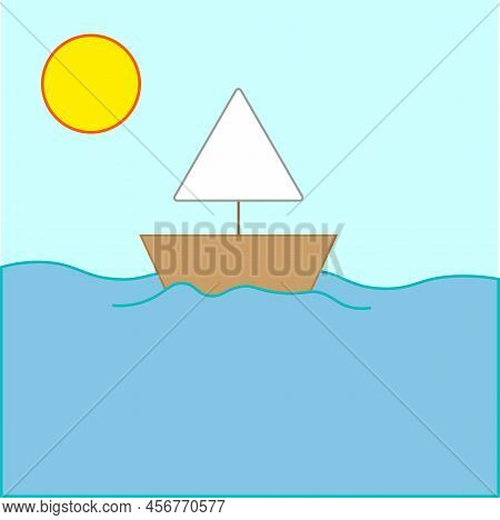Cartoon Boat Water Vector & Photo (Free Trial) | Bigstock